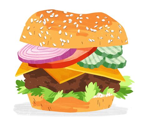 Cheeseburger Image Drawing At Lisa Sedlak Blog