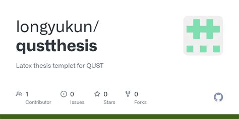 Github Longyukunqustthesis Latex Thesis Templet For Qust