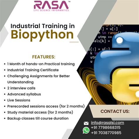 Biopython Livesessions Handsontraining Learnonline Joboriented