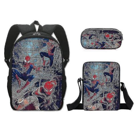 Marvel Spidermanspider Manno Way Home Theme Backpack School Bag Three