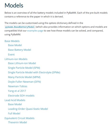 Pybamm电池仿真入门（一） Csdn博客