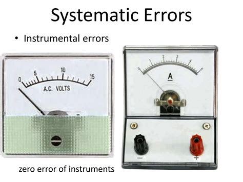 Errors In Experimental Measurements In Science Ppt