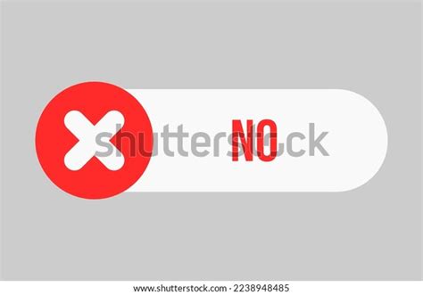 No Button Button Decline Stock Vector Royalty Free Shutterstock