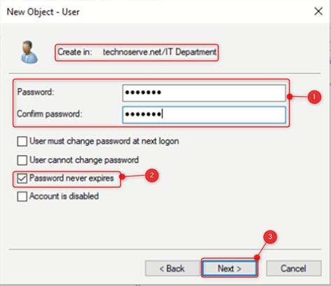 Creating Users And Groups Within An Organizational Unit On Windows Server