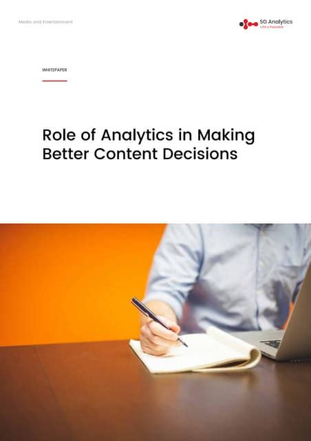 Role Of Data Analytics In The Media And Entertainment Industry White Paper Pdf Social