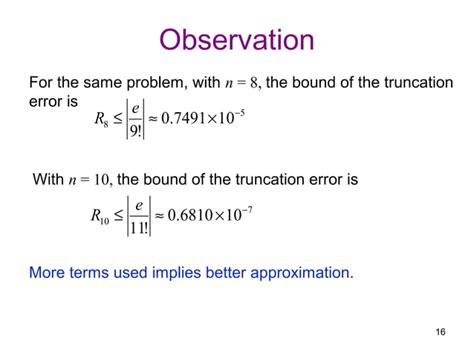 03 truncation errors