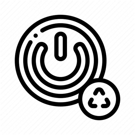 Power Button Switch Recycle Technology Energy Ecology Icon