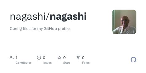 GitHub Nagashi Nagashi Config Files For My GitHub Profile