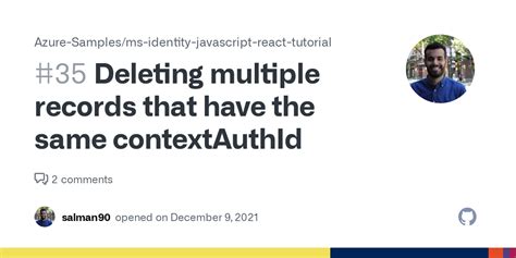 Deleting Multiple Records That Have The Same Contextauthid · Issue 35 · Azure Samplesms