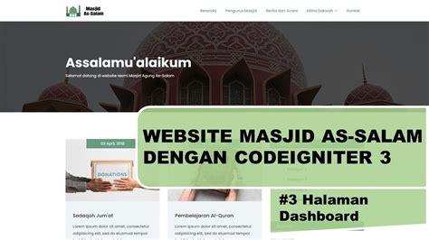 3 Halaman Dashboard Admin Youtube