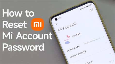 How To Reset Mi Account Password Xiaomiui Net