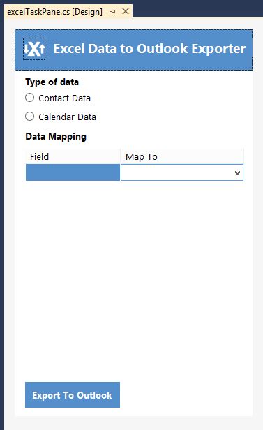 Import Contacts Appointments From Excel Into Outlook And Vice Versa C Example