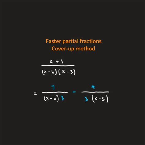 Faster Partial Fractions Using Cover Up Method Artofit