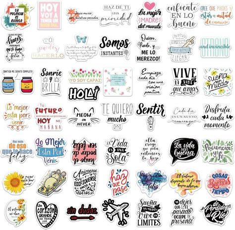 Calcomanías Inspiradoras En Español Paquete De 50 Calcomanías