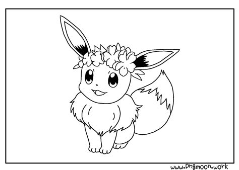 Pokemon Eevee Evolutions Coloring Pages Sketch Coloring Page