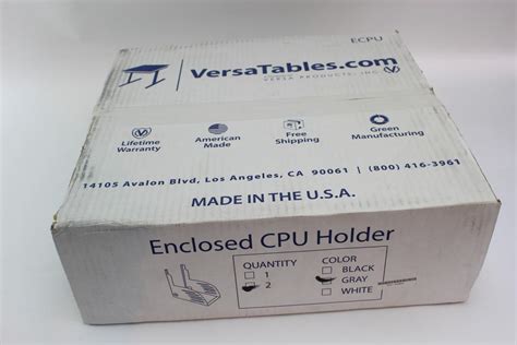 Versa Tables Enclosed Cpu Holder Property Room