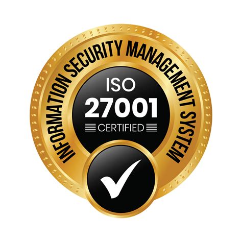 Iso 27001 Certified Badge Or Information Security Management System