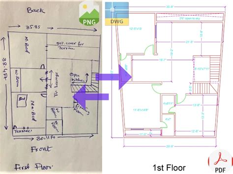 Your PDF To CAD Or Drawing To AutoCAD Dwg File Upwork