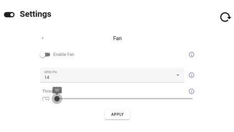 用 Picockpit 控制树莓派的风扇 Picockpit