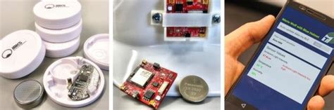 BLE Beacons Left BLE Sensor On Hard Hat Middle And Mobile App Download Scientific Diagram