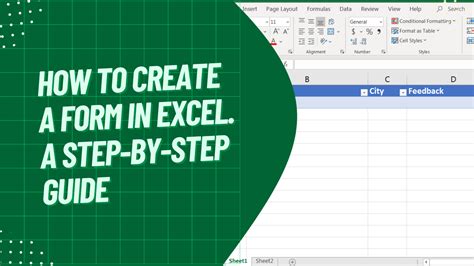 How To Create A Form In Excel A Step By Step Guide Earn And Excel