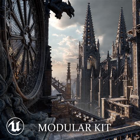 Artstation Gothic Architecture Modular Kit