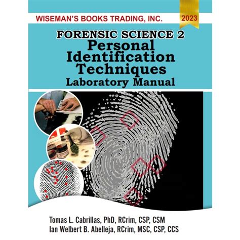 Forensic Science 2 Personal Identification Techniques Laboratory Manual Shopee Philippines