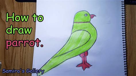 How To Draw Bird From 5 Number How To Draw Parrot YouTube