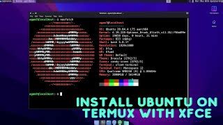Install Ubuntu On Android No Root Required Xfce A Full Cool Os Tutorial Termux Android Ubuntu
