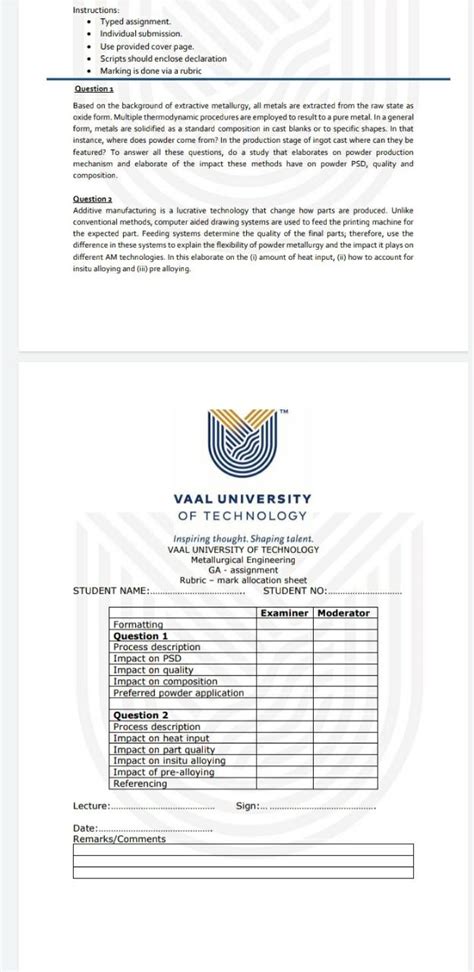 Solved Instructions Typed Assignment Individual