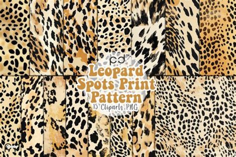 Leopard Spots Print Pattern Clipart Png Graphic By Padmadesign · Creative Fabrica