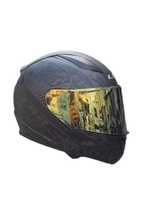 Ls2 Rapid Crypt Mat Sİyah Kask Gold VİzÖr Fiyatı Yorumları Trendyol