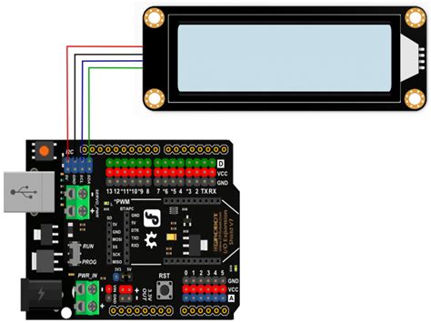 Gravityi2c16x2arduinolcdwithrgbfontdisplayskudfr0554 Dfrobot