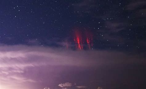 Capturing Red Sprite Lights A Rare Natural Phenomenon Over Nice And