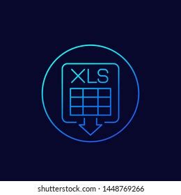 Xls File Icon Download Spreadsheet Document Stock Vector Royalty Free Shutterstock
