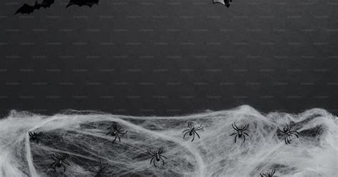 할로윈 플랫 레이 구성은 검은 배경에 박쥐 실루엣과 거미줄로 만들어졌습니다 해피 할로윈 휴가 개념 사진 Unsplash의 악 이미지