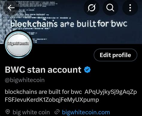 Bwc Stan Account Bigwhitecoin Posts X