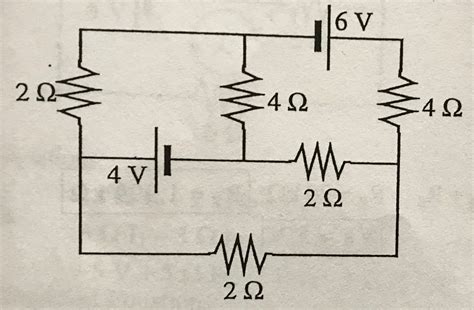 Solved For The Circuit Shown Find A The Current Through
