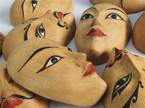 Custom Puppet Girl Puppet Primitive Mask Painted Female Puppet Head DIY Do It Yourself