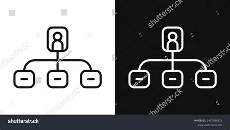 Team Structure Algorithmic Flowchart Vector Icons Stock Vector Royalty Free 2457038429