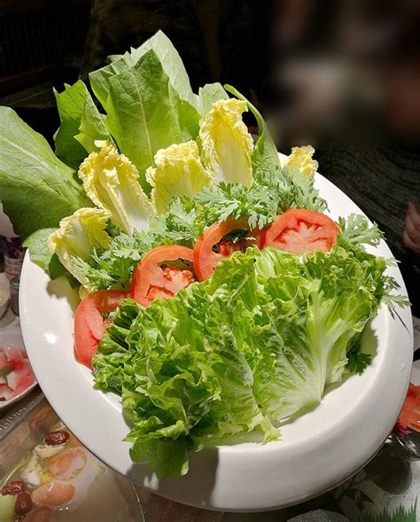 火锅菜摆盘 火锅菜品摆盘 火锅店蔬菜摆盘 大山谷图库
