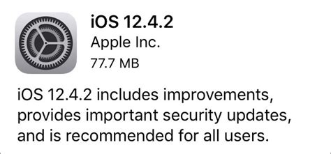 IOS 12 4 2 Provides Important Security Fix To Older IOS Devices TidBITS