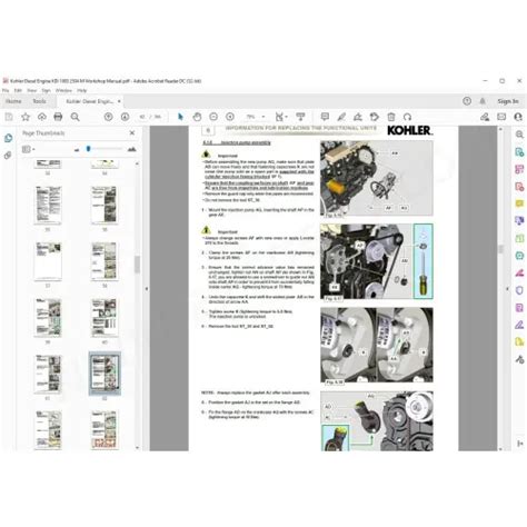 Kohler Diesel Engine Kdi 1903 2504 M Service Manual