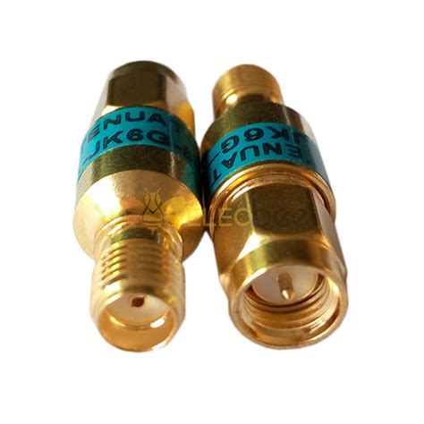 Elecbee Gold Plated Brass 2w 6g Attenuator Sma Male Plug To Sma Female Jack Rf Coaxial