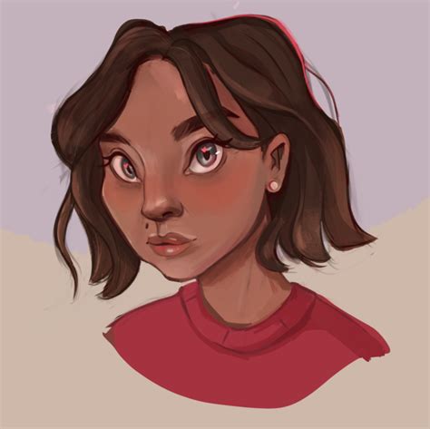 Иллюстрация Автопортрет в стиле 2d анимационный компьютерная