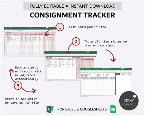 Consignment Tracker Simple Store Inventory Database Etsy