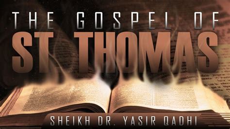 The Gospel Of St Thomas ᴴᴰ ┇ Miracle ┇ By Sheikh Dr Yasir Qadhi