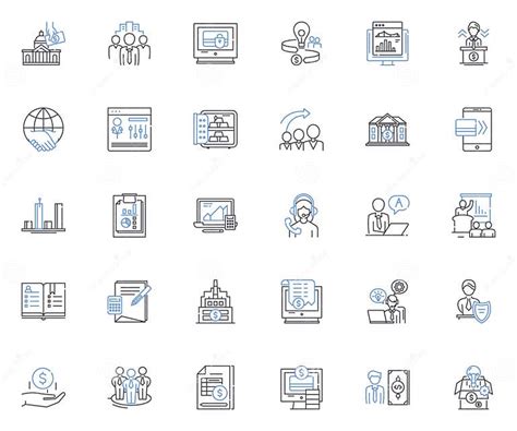 Budgeting And Forecasting Line Icons Collection Budget Forecasting