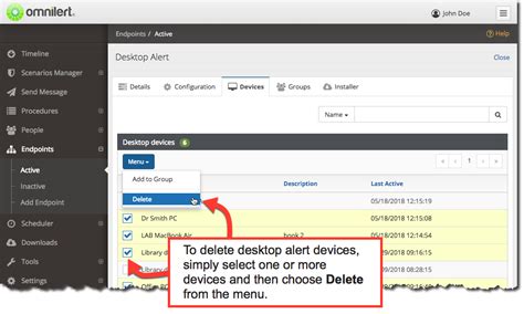 Desktop Alert Legacy Deleting Desktops Omnilert