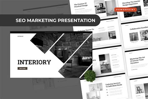 Шаблон Powerpoint для интерьера Шаблоны презентаций Включая главная и комната Envato Elements